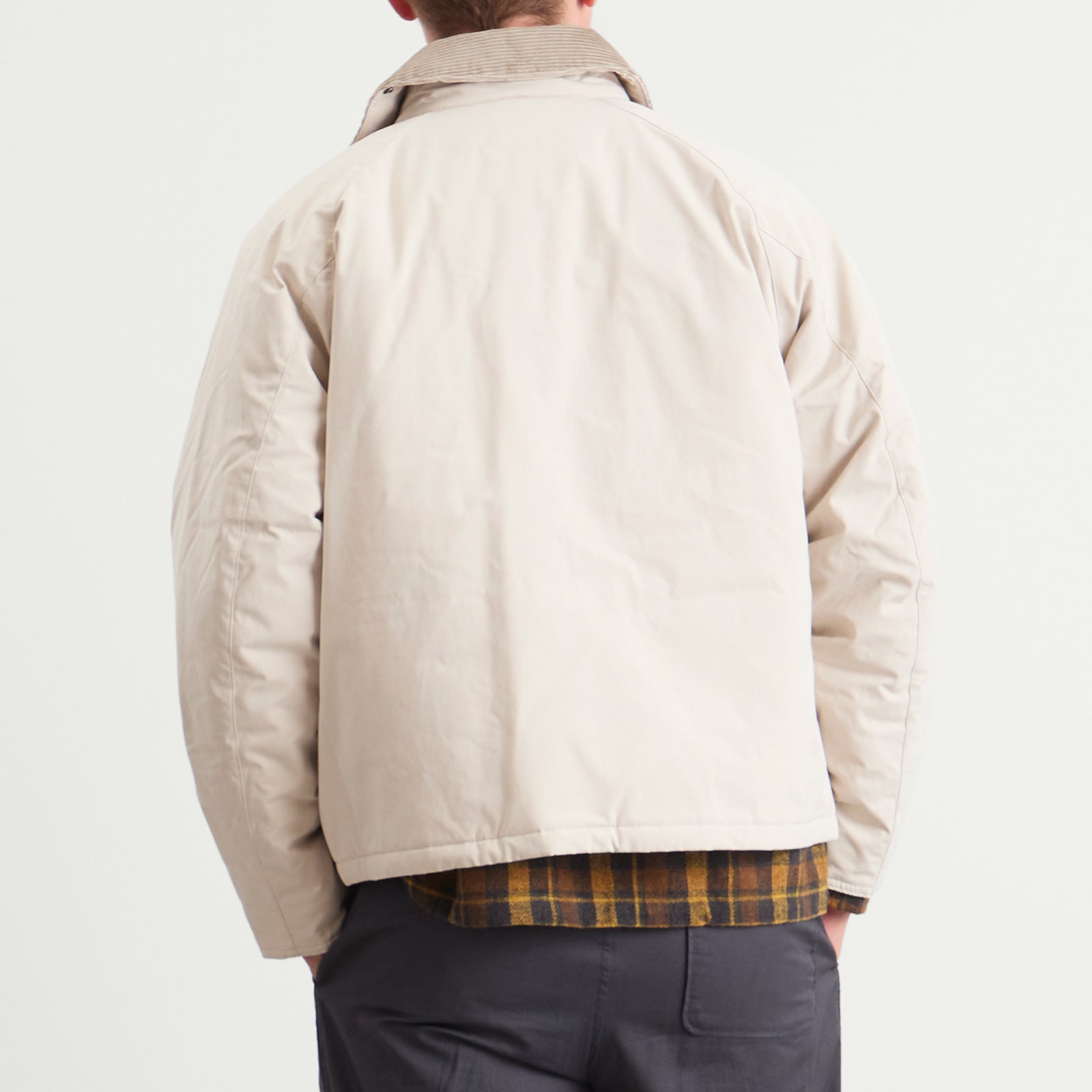 ジャケット・アウター Barbour TRANSPORT PADDED JACKET 38 Barbour Transport Padded Casual Jacket - Olive | Garmentory