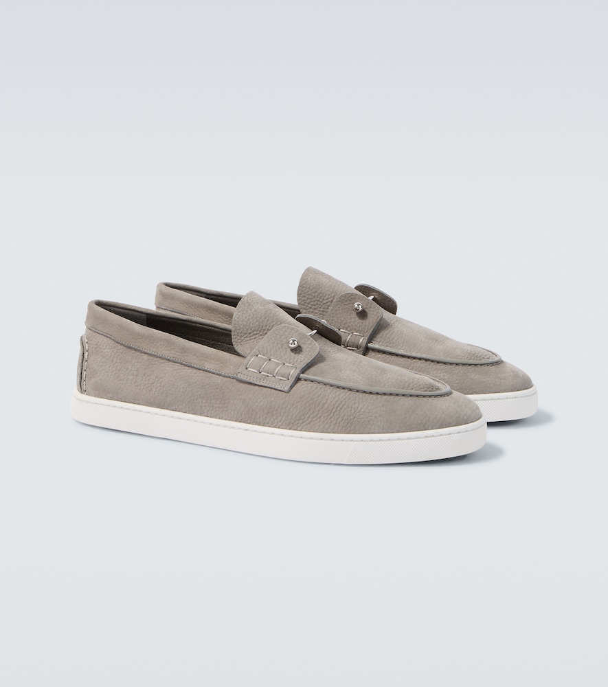 CHRISTIAN LOUBOUTIN chambeliboat leather slip-on shoes