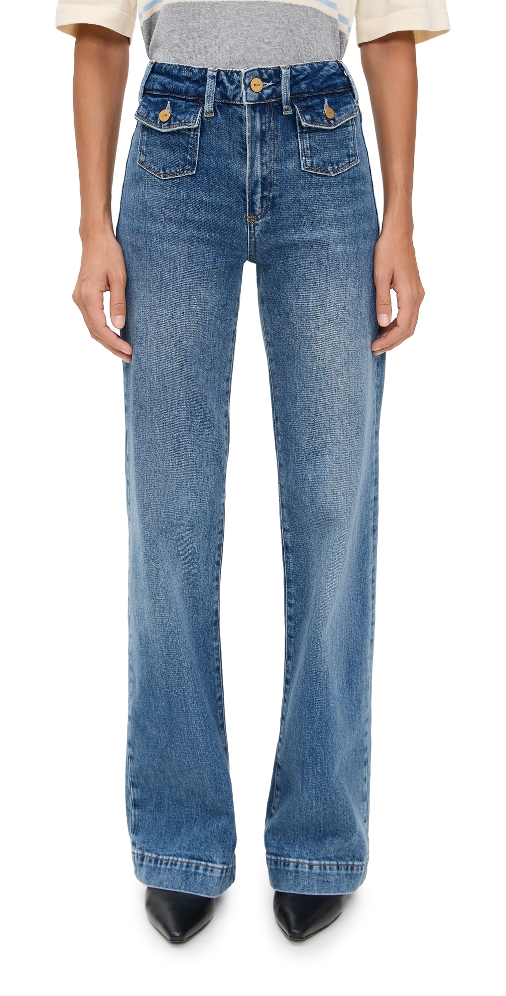 PAIGE Leenah Jeans with Mini Patch Pockets