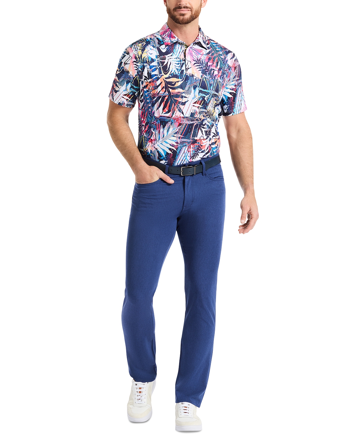 ROBERT GRAHAM palm dreams polo shirt