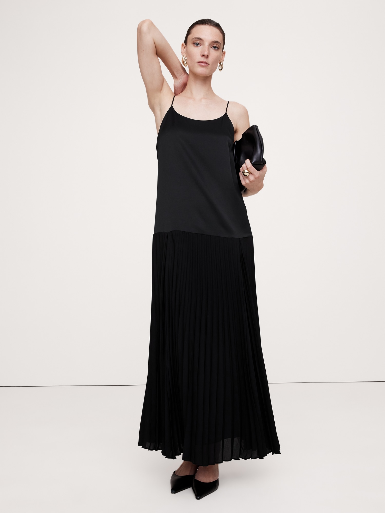 drop waist dress with pleated skirt Jasmine Web Lace Dress with Dropped Waist and Pleated Skirt main image 0
