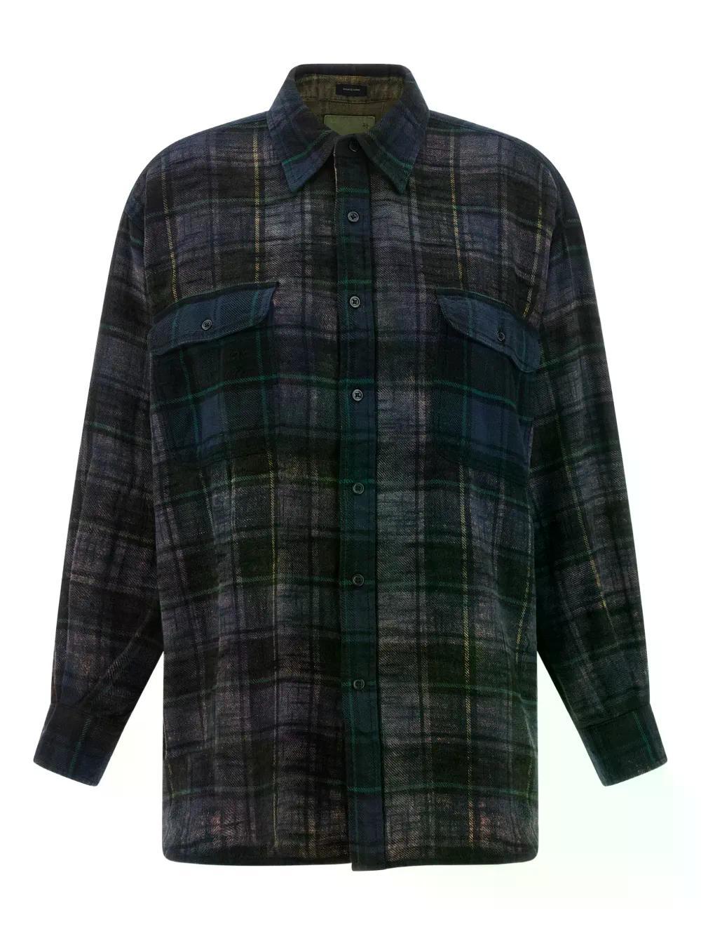 Supreme Shadow Plaid Flannel Shirt - Green | Editorialist
