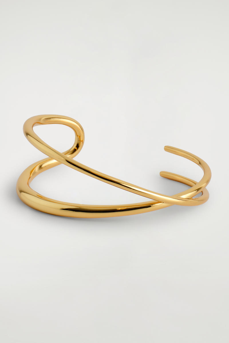 Cos Slim Double-Wrap Cuff - Gold | Editorialist