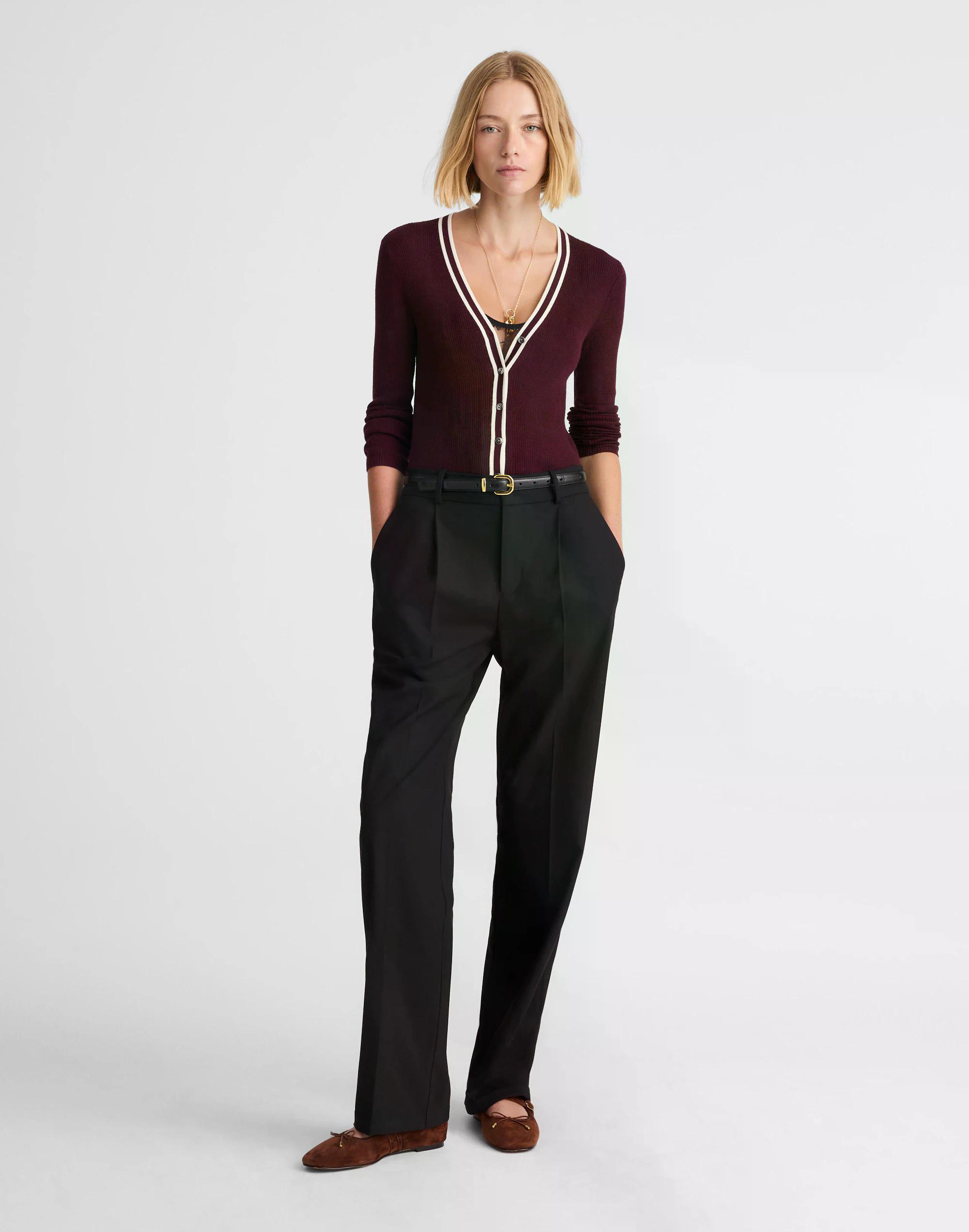 MADEWELL Slouchy Straight Twill Pants