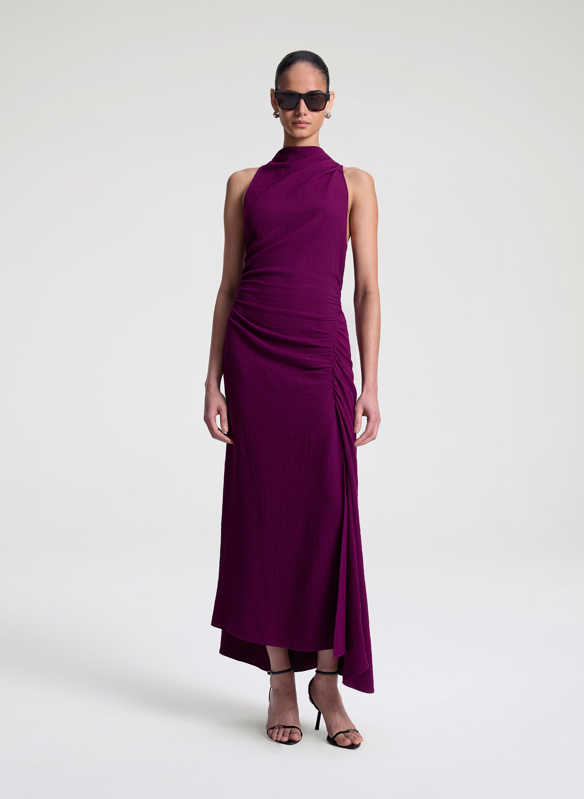 open lace back dress A.L.C. Blakely Dress Amethyst Orchid – blueandcream main image 1
