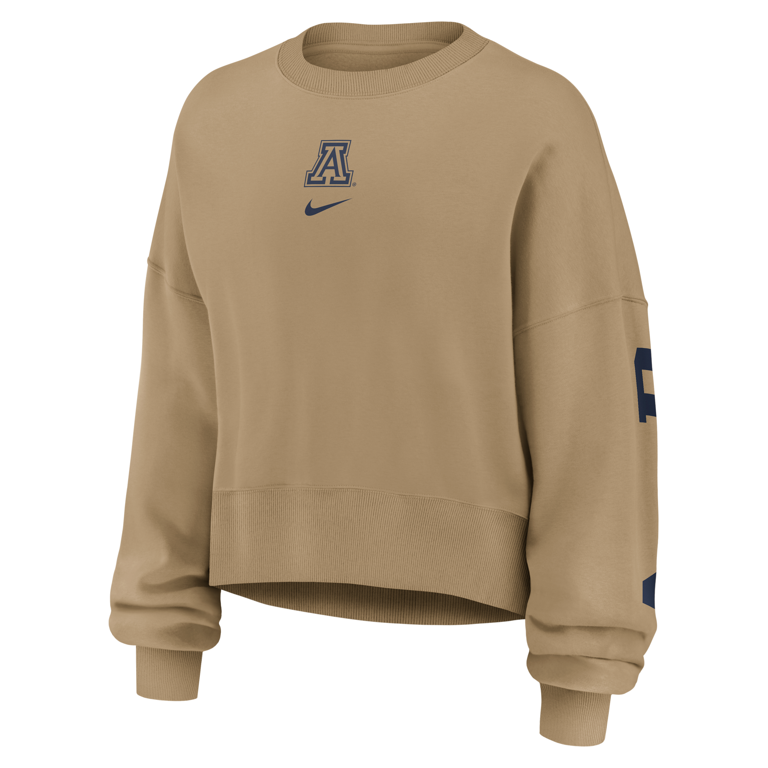 nike essential crew sweatshirt oatmeal