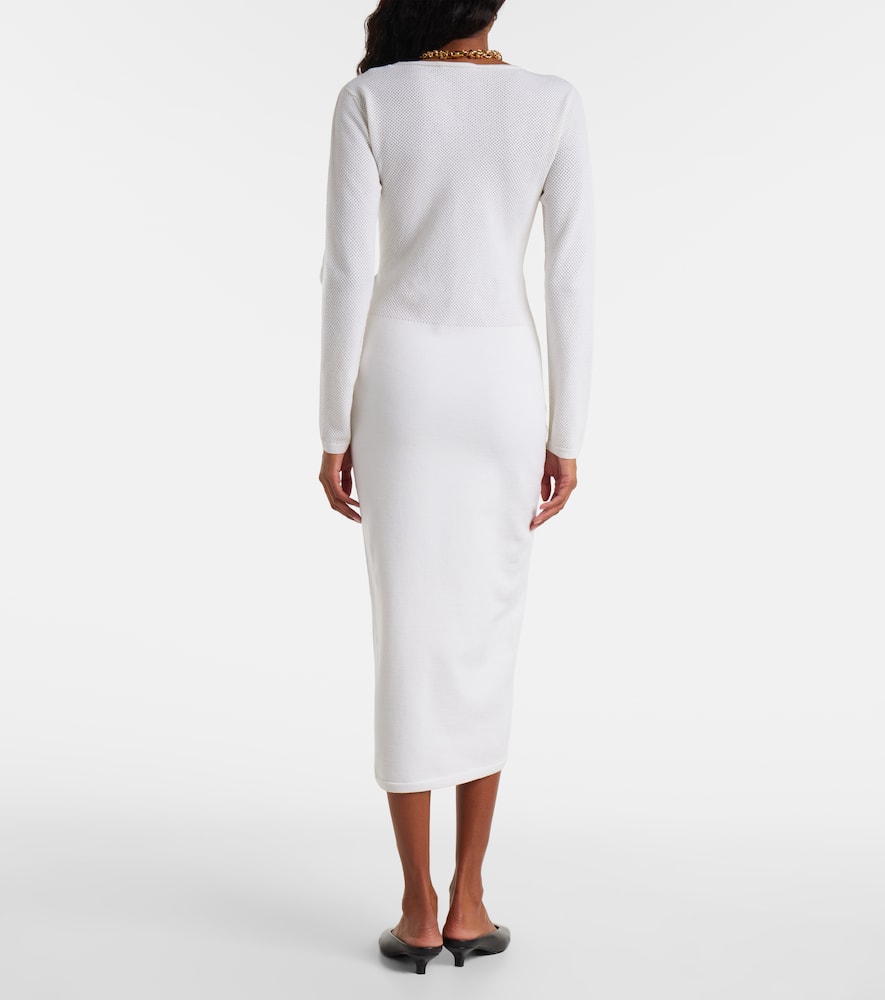 sophia vintage ivory lace fitted midi dress Clarisa Lace Midi Dress — Vintage Cream main image 0
