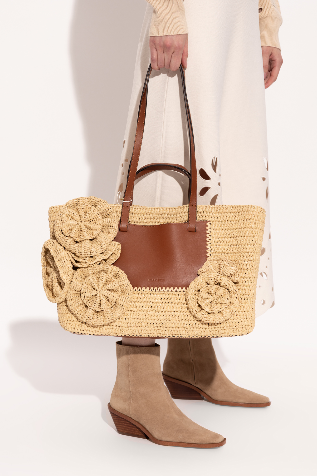 ULLA JOHNSON Lali Floral Shopper Bag