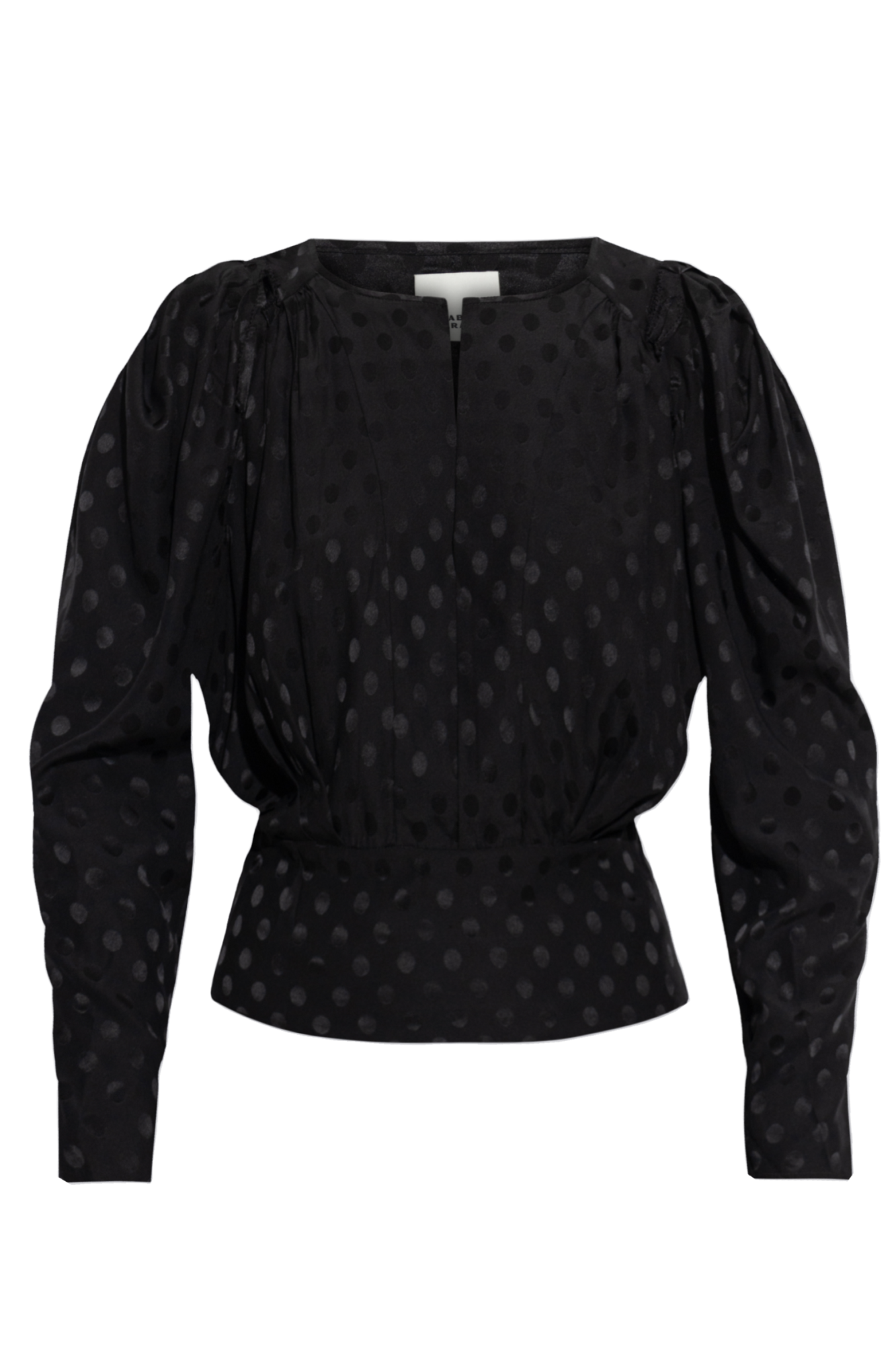 Isabel Marant Zarga Silk Top - Black | Editorialist