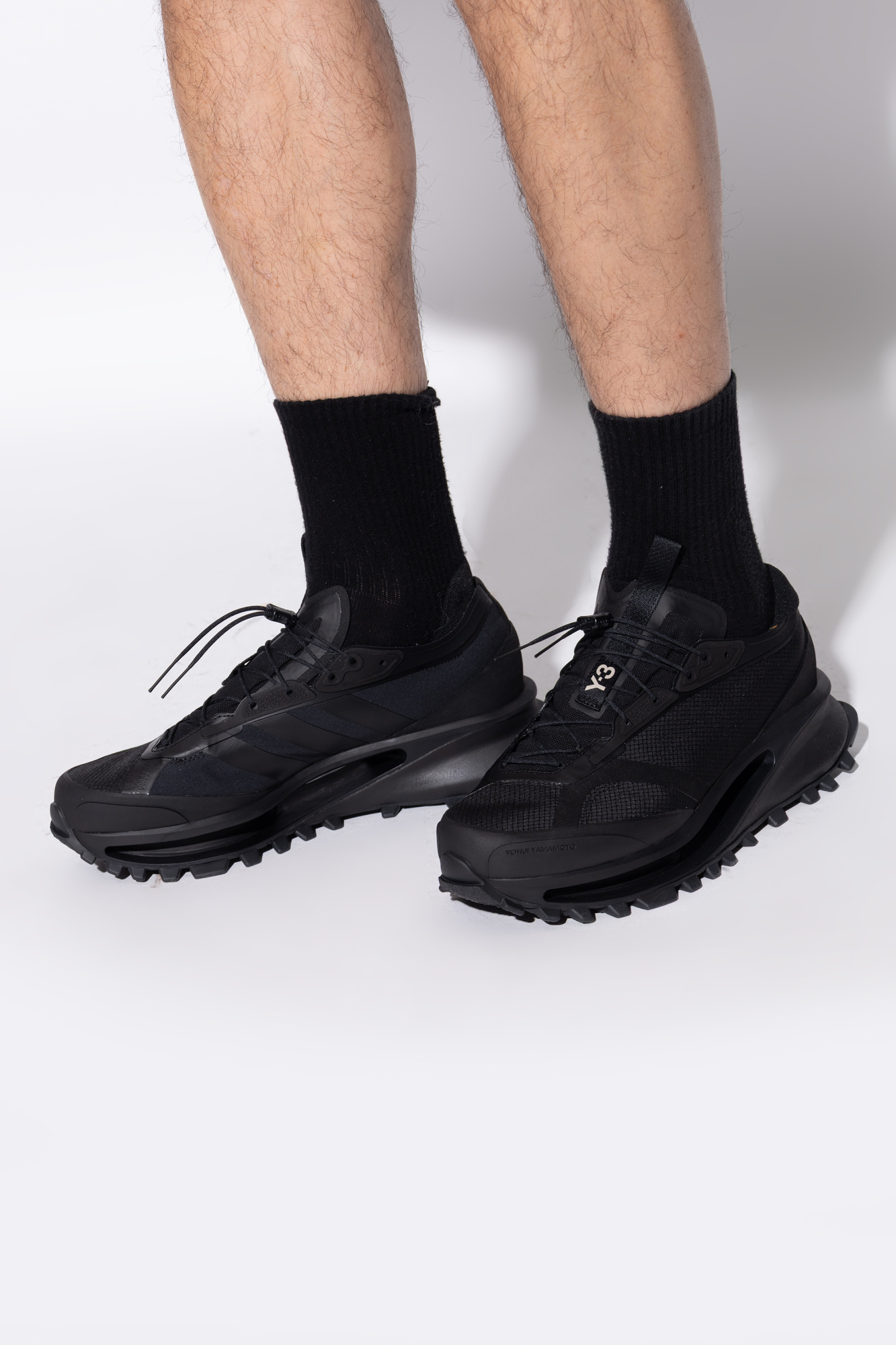 Y3 S-Gendo Trail Sneakers - Black | Editorialist