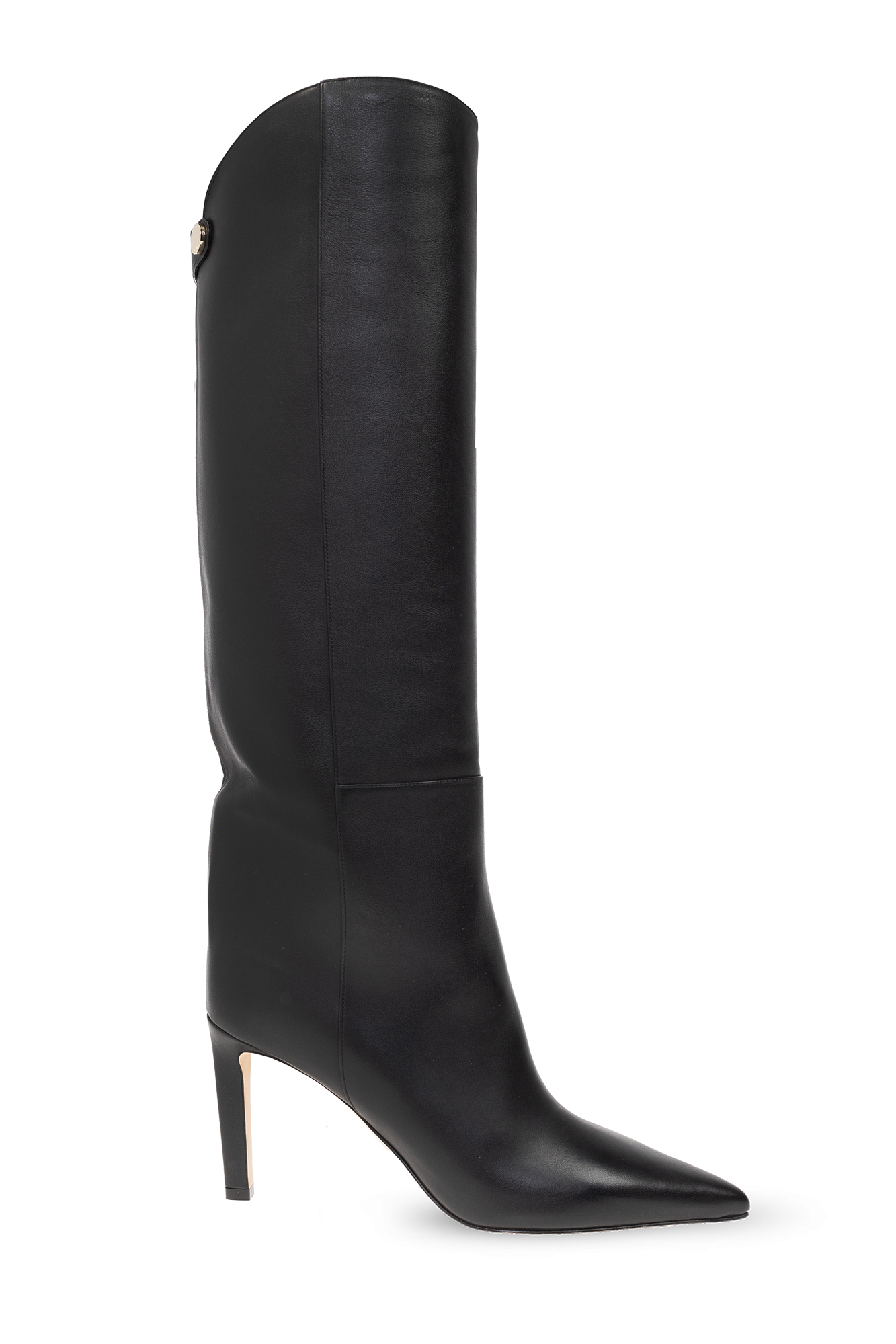 Jimmy Choo Alizze 85 Leather Knee-High Boots - Burgundy