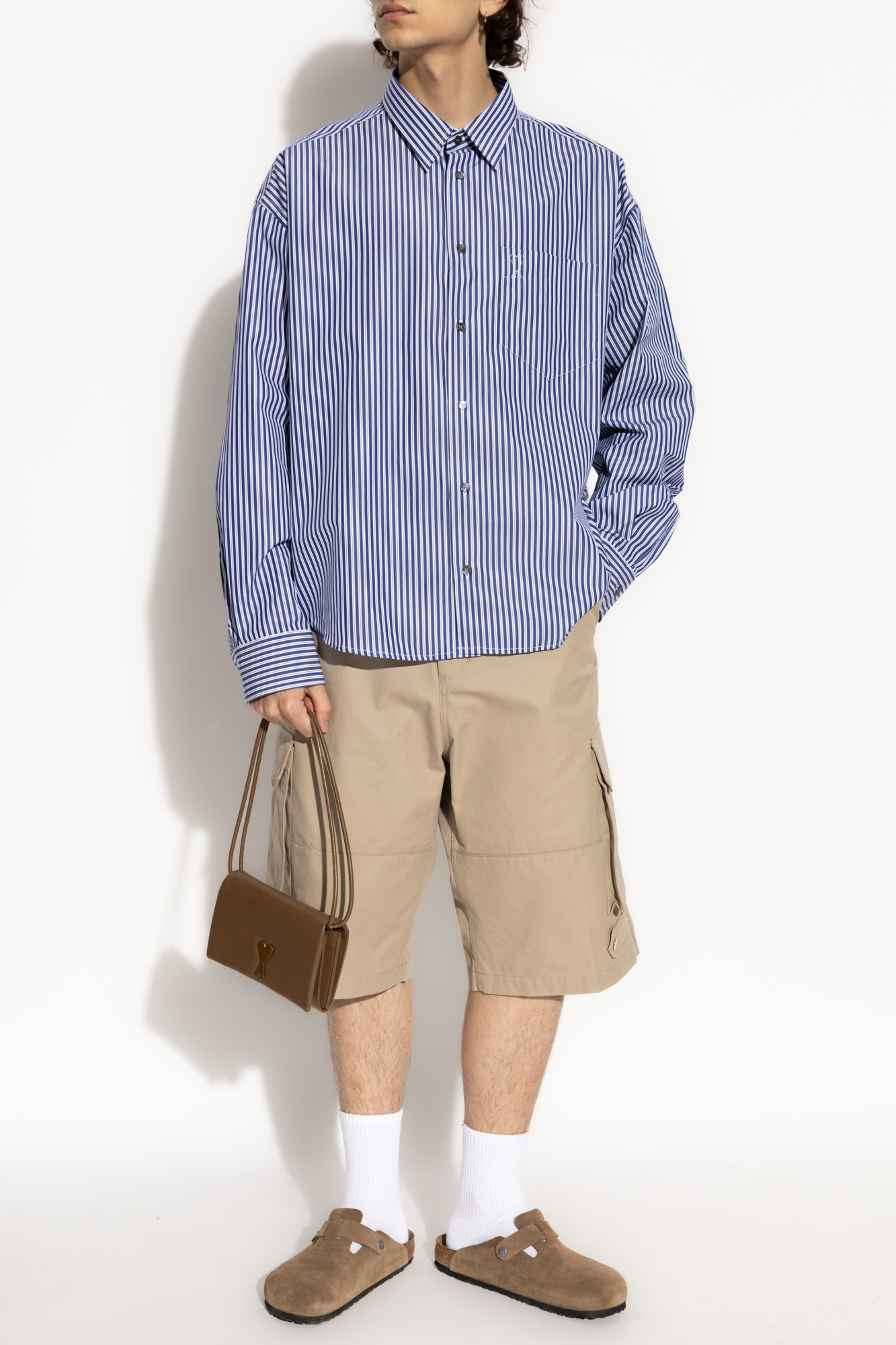 AMI Ami Alexandre Mattiussi Logo Cargo Shorts