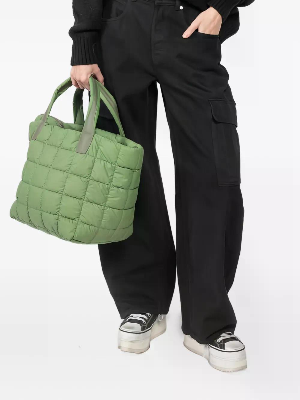VEECOLLECTIVE Quilted Top-Handle Tote Bag