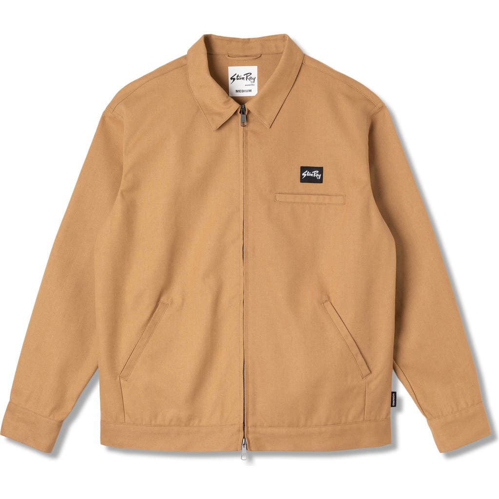 StüSsy Gabardine Garage Jacket - Black | Editorialist