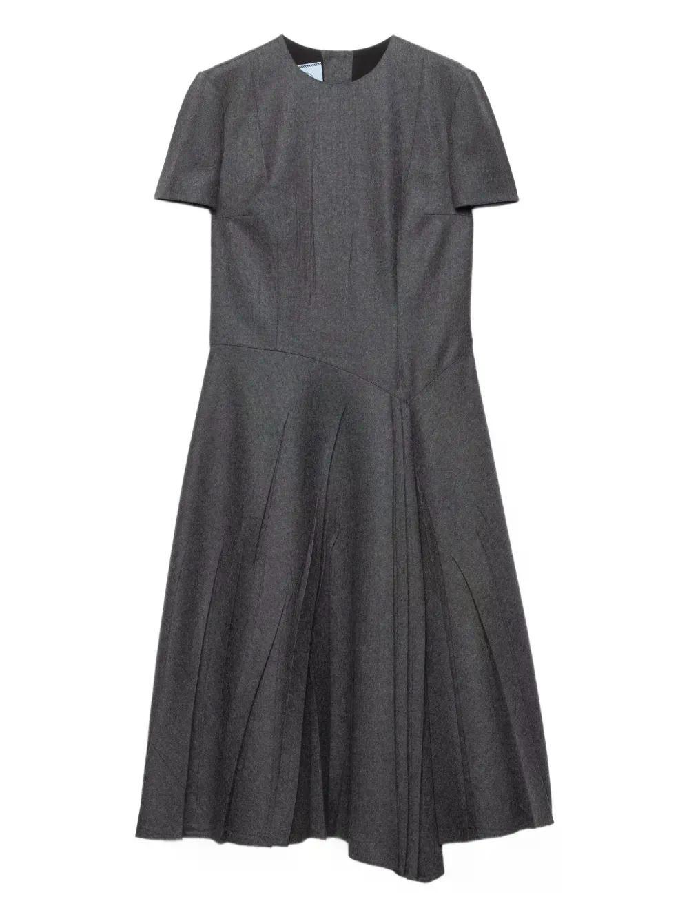 sachin and babi light blue dress Grey nylon sleeveless flare dress by Sarah Pacini main image 1