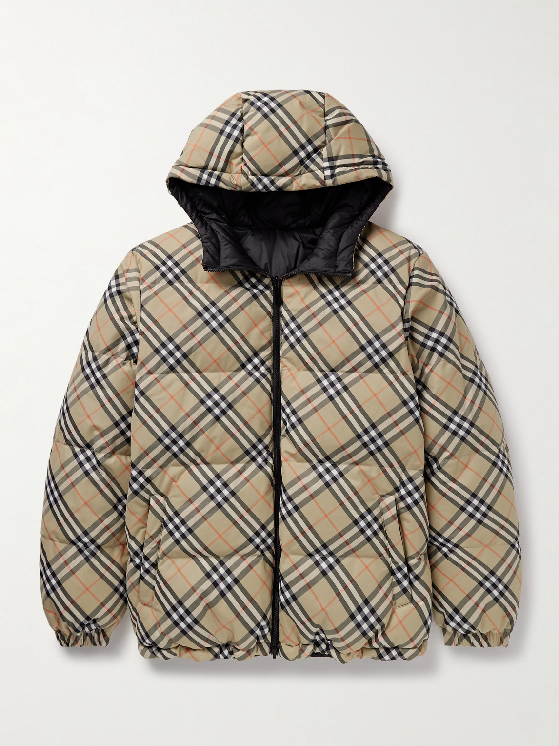 Burberry Reversible Checked Quilted Shell Hooded Down Jacket