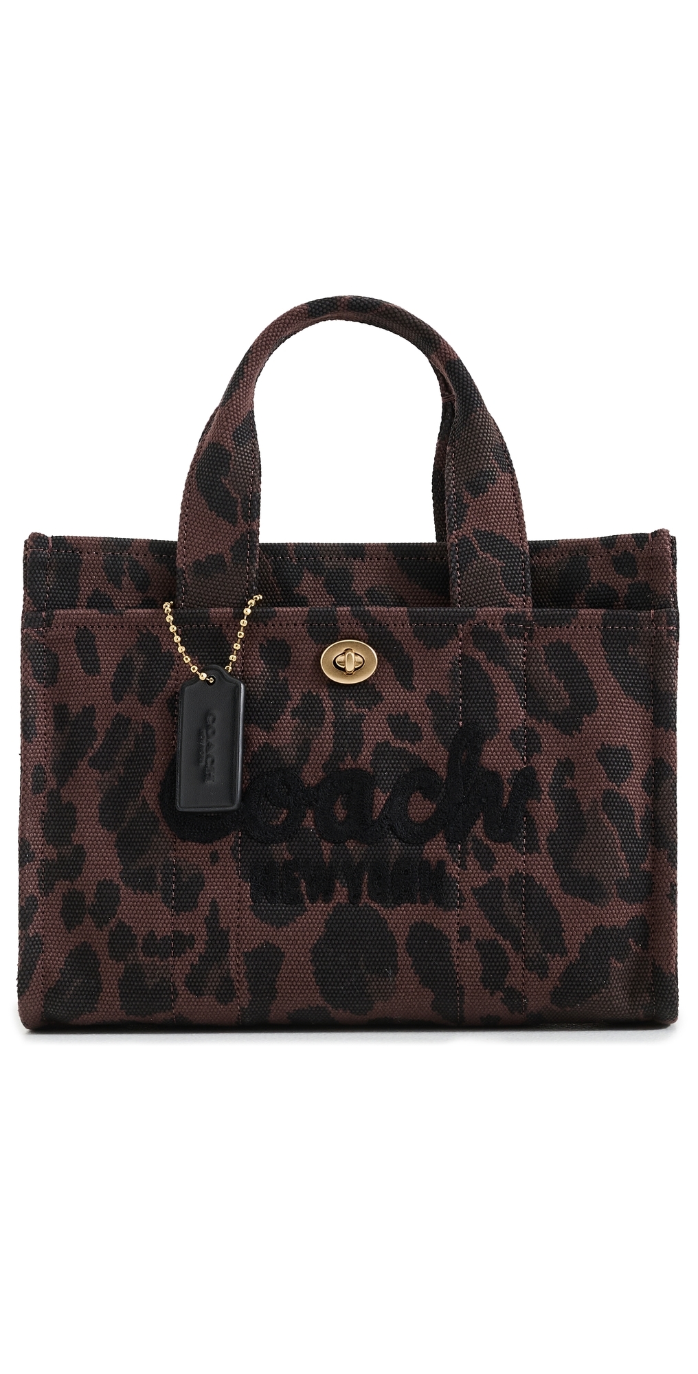 Coach Leopard Cargo Tote 26 - B4/Dark Leopard | Editorialist COACH 