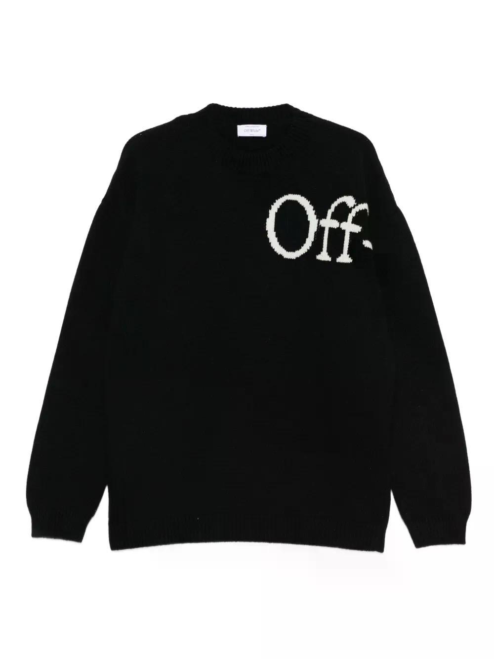 Off-White Logo-Detail Sweater - Black - 53% Off | Editorialist