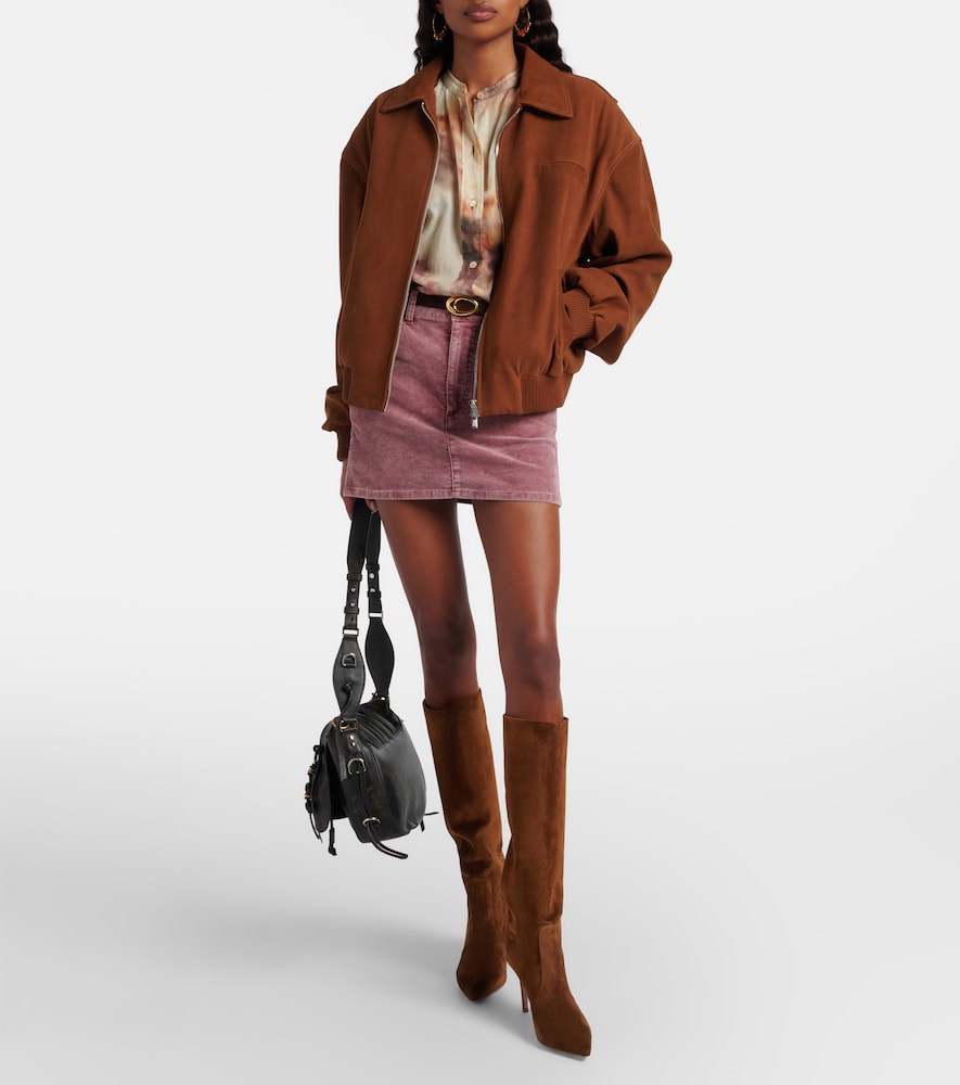 GIANVITO ROSSI Gianvito Rossi Hansen 85 Suede Knee-High Boots