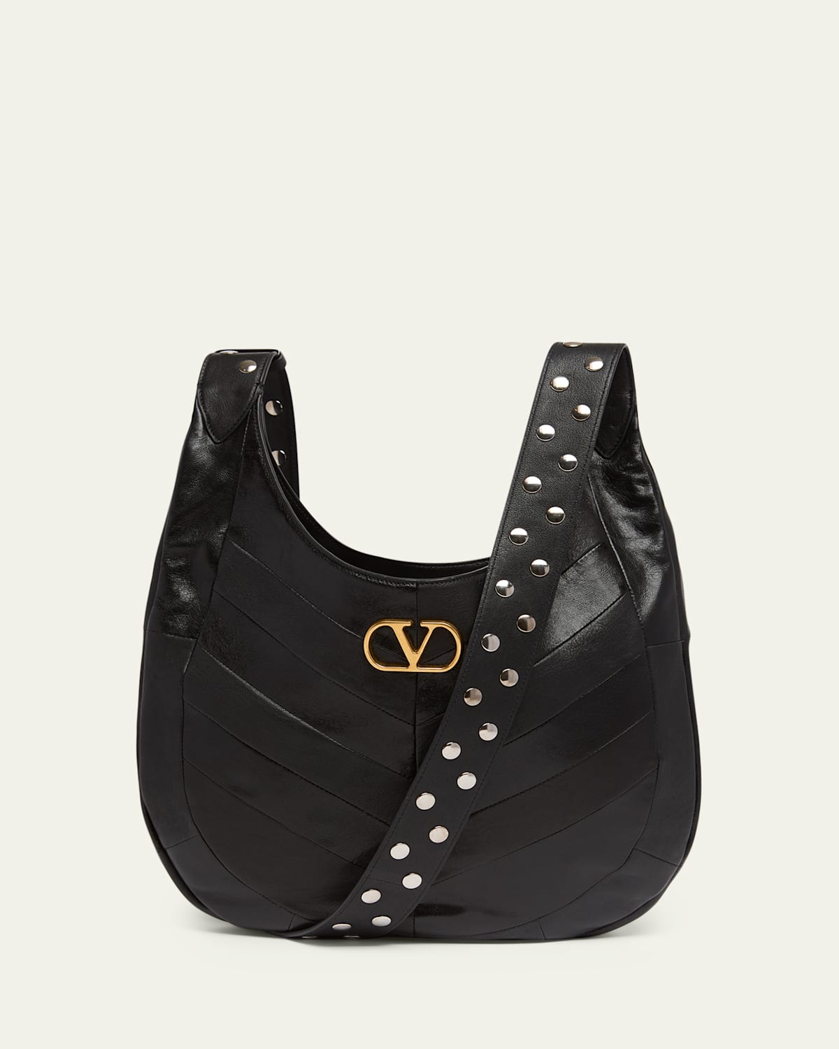 Alexander Wang Studded Leather Hobo Bag In Black - 50% Off