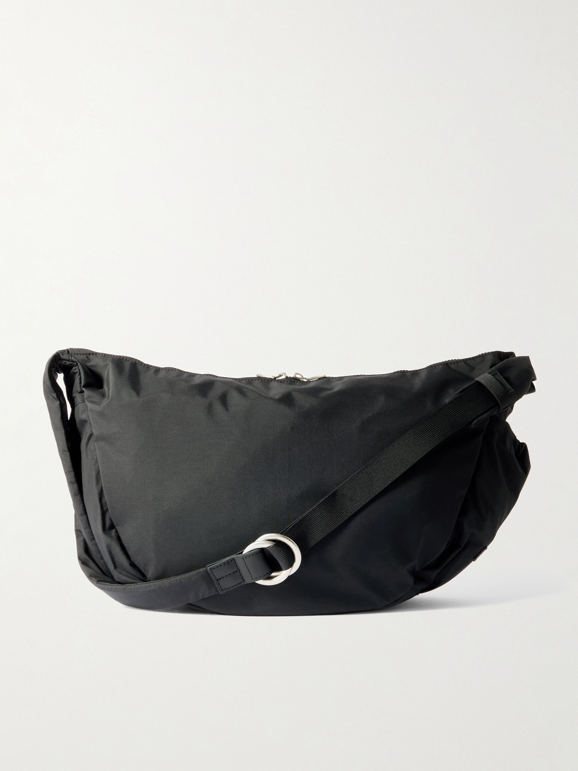 MASTER-PIECE CO ark leather-trimmed nylon shoulder bag