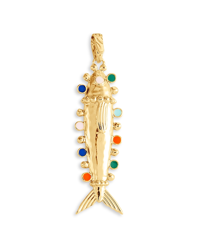 Anabel Aram Milos Medium Fish Charm - Gold | Editorialist