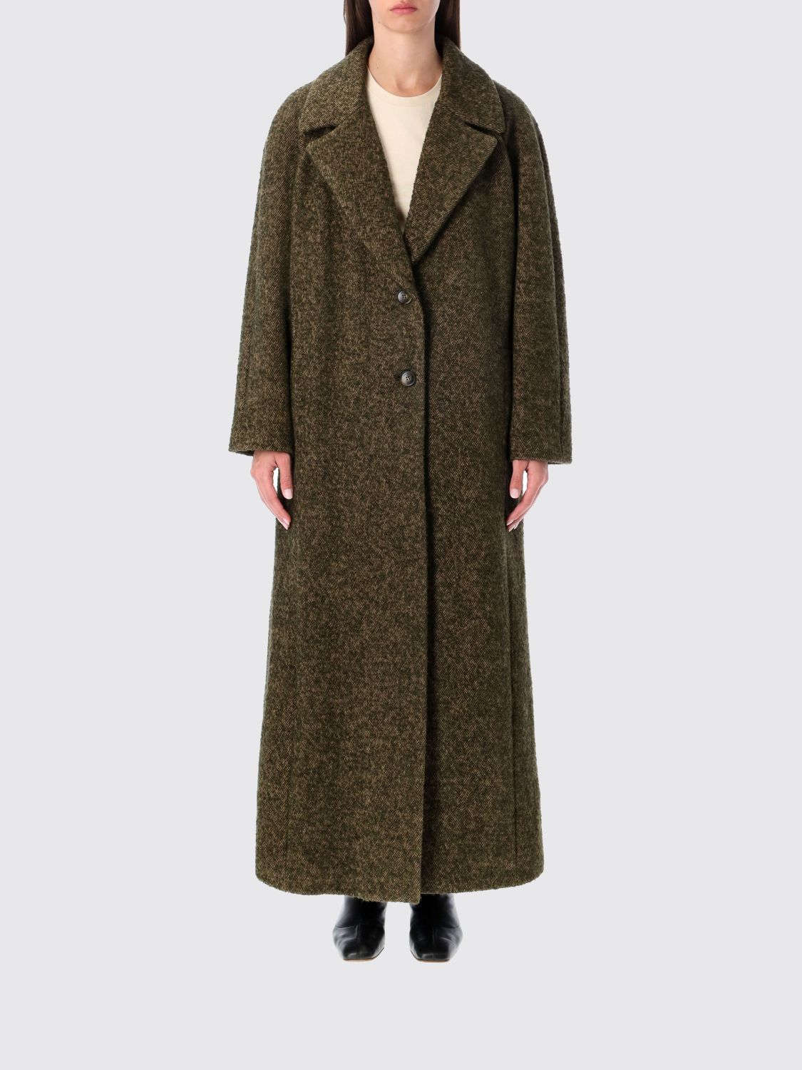 Emporio Armani Coat - Green - 10% Off | Editorialist