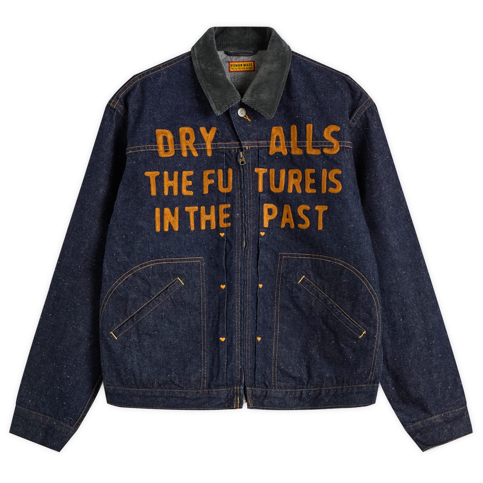 Human Made Zip Denim Work Jacket - Indigo | Editorialist