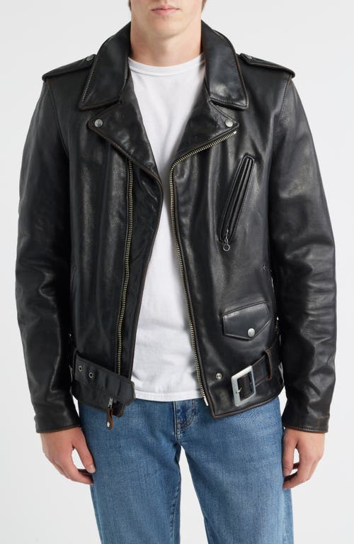 Supreme Schott The Crow Perfecto Leather Jacket - Black | Editorialist