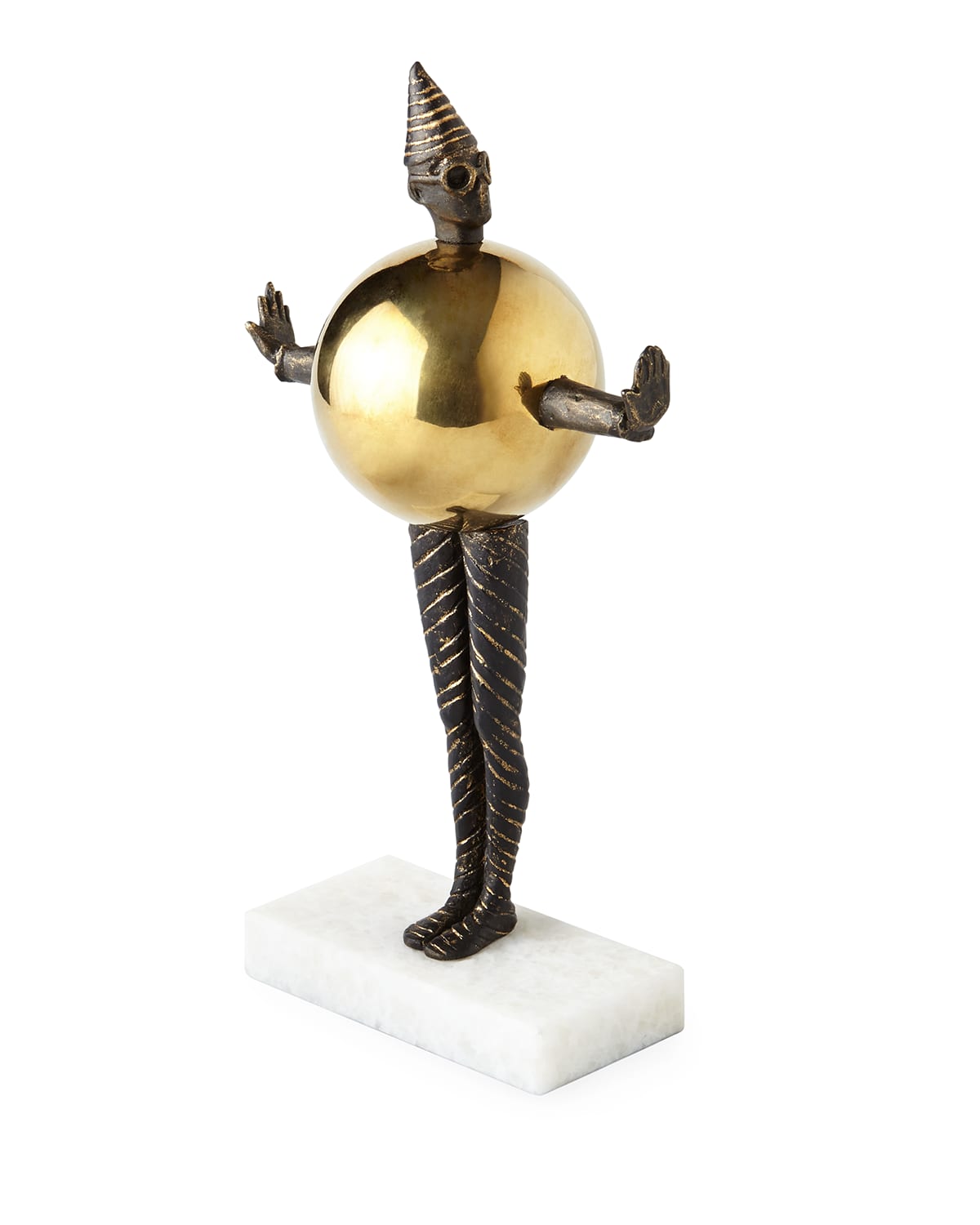 Global Views Bauhaus Sphere Sculpture - Gold | Editorialist
