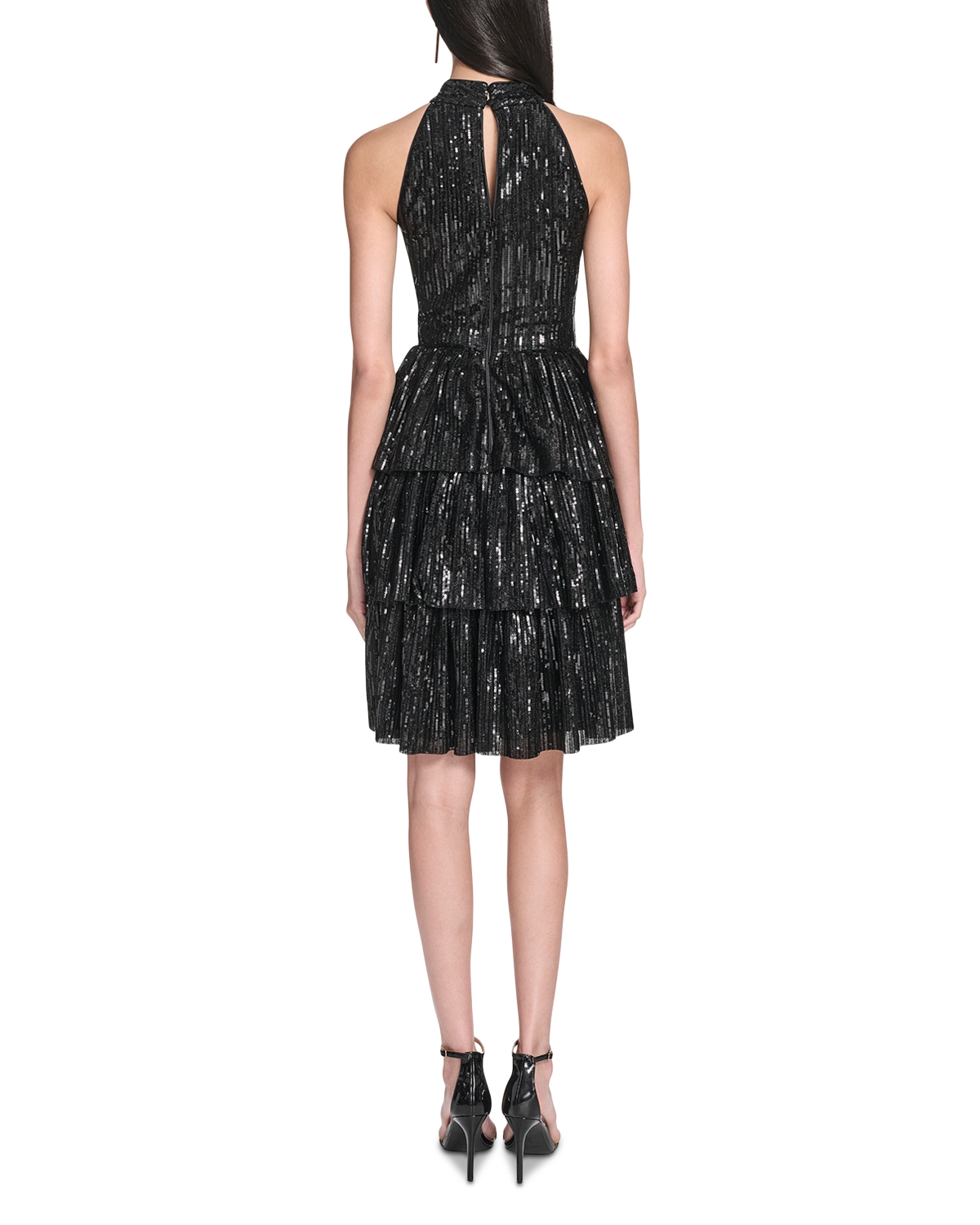 white christmas dresses Tadashi Shoji Noma Portrait Collar Gown main image 0