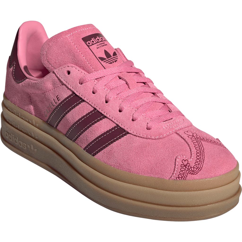 Adidas Gazelle Bold Platform Sneaker - Red/Pink Spark/Red | Editorialist