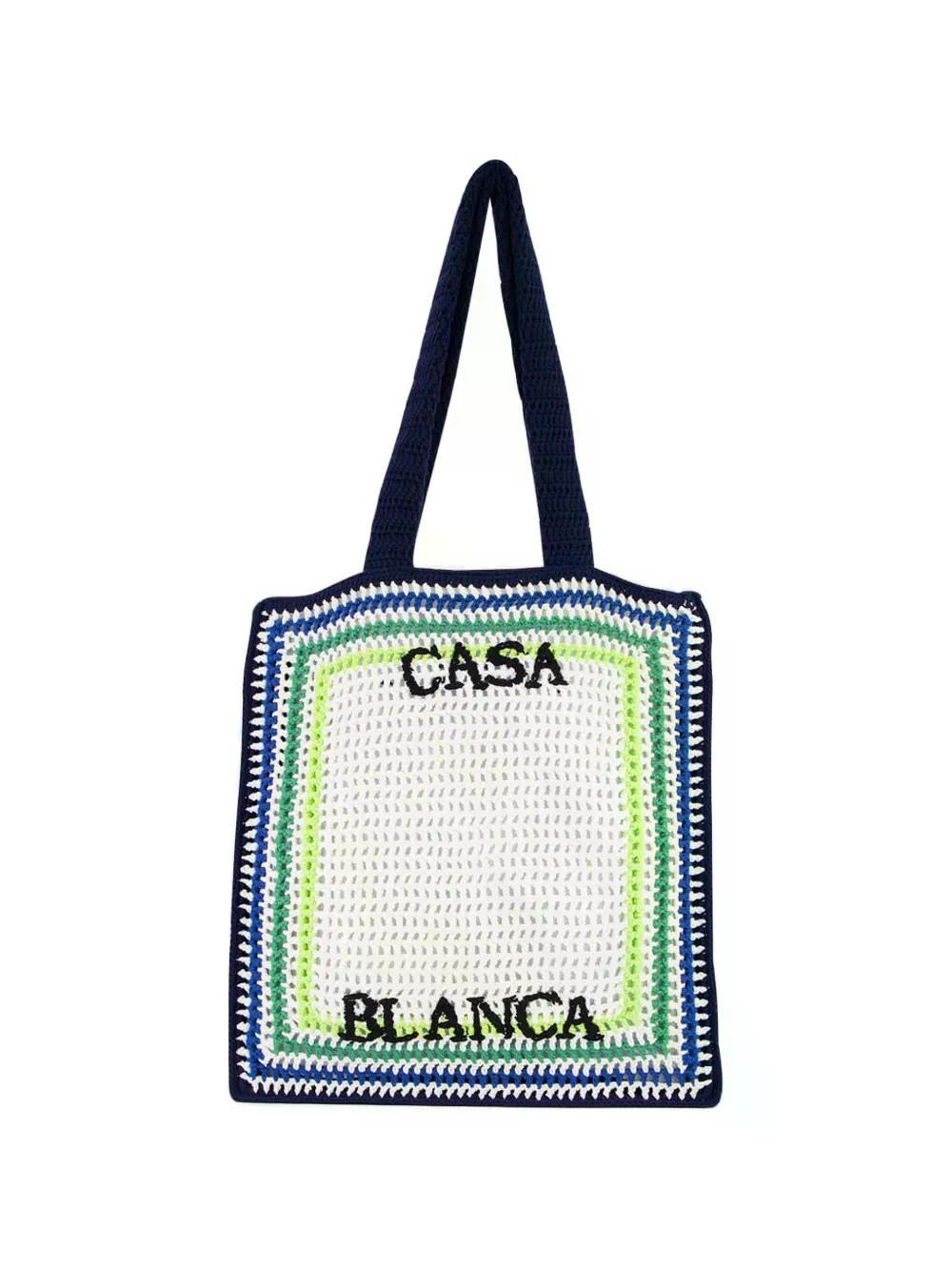 CASABLANCA laurel pique cotton polo t-shirt xl