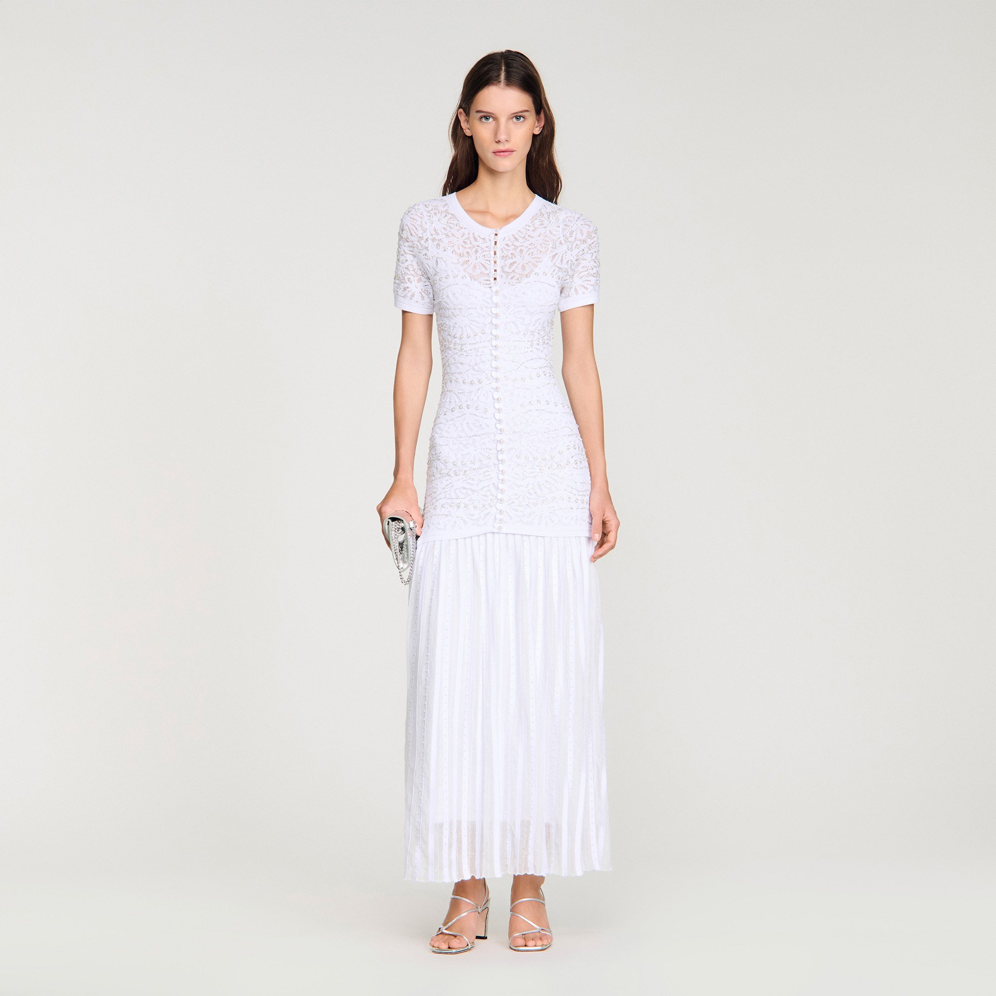 sandro laurene knitted dress Sandro Laurene Sleeveless Ribbed Knit Maxi Dress In Black - 40% Off