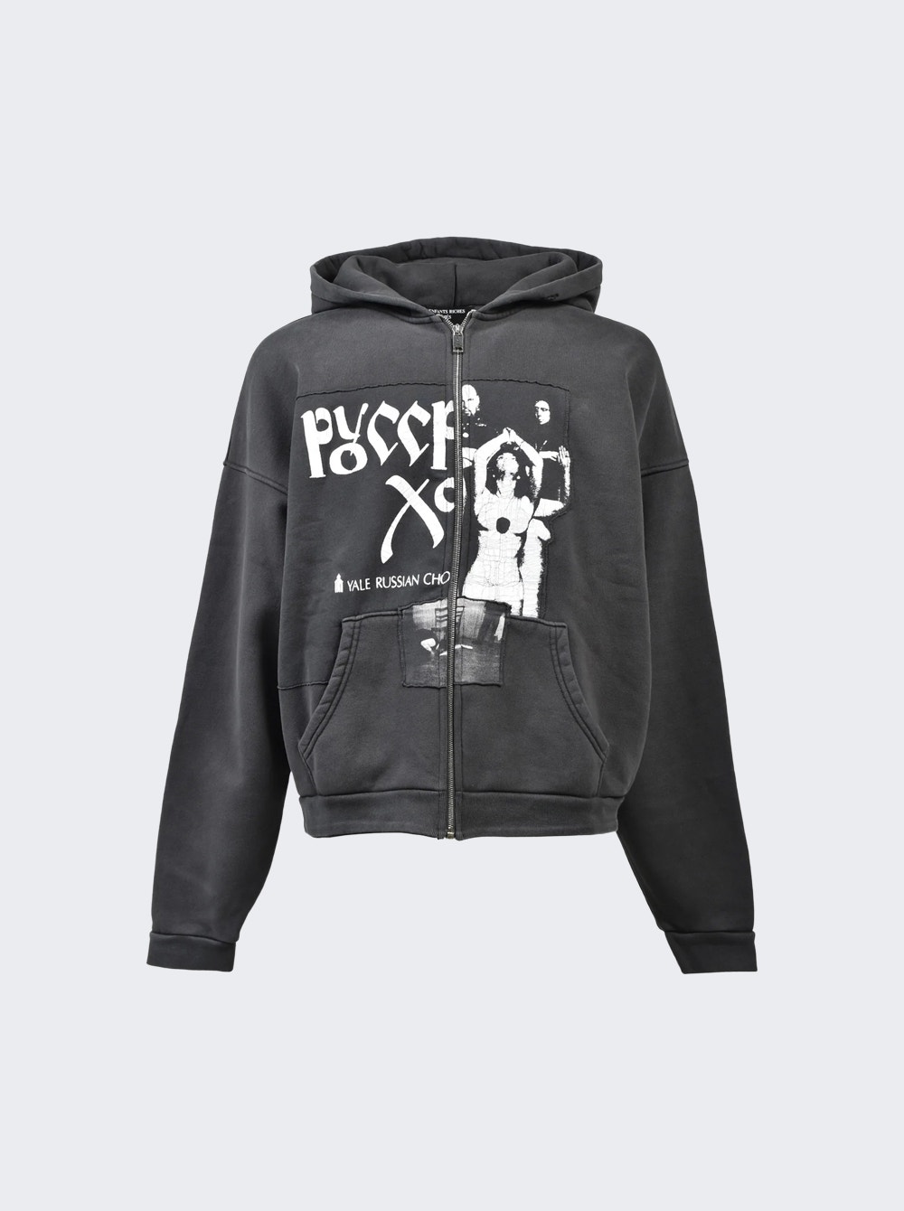 Enfants Riches Déprimés Russian Chorus Zip Hoodie - Black