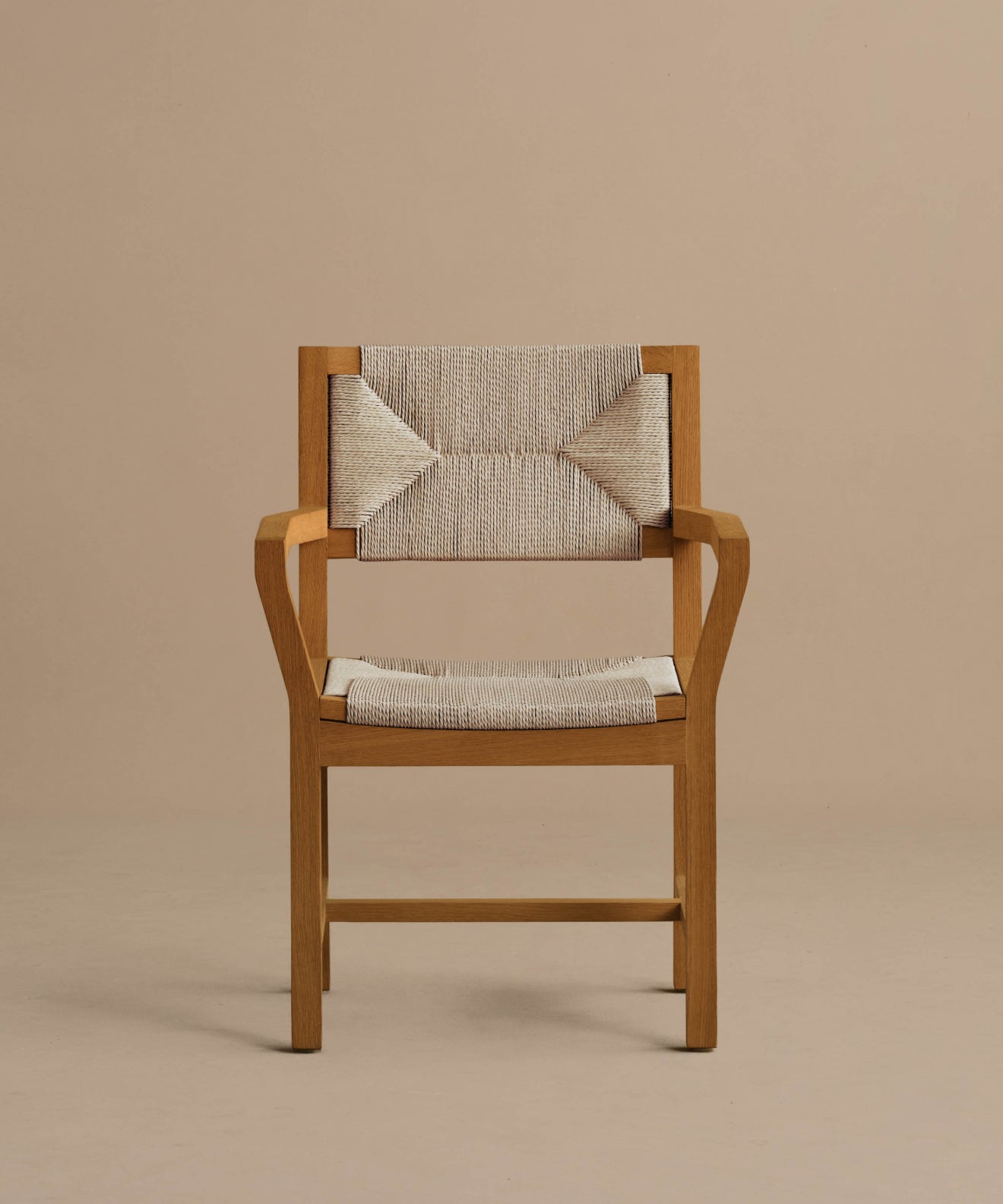 Jenni Kayne Outdoor Montecito Dining Arm Chair Frame - Teak | Editorialist
