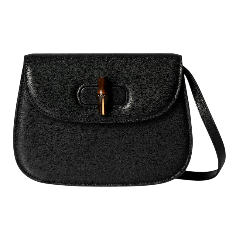 Gucci Bamboo 1947 Mini Leather Bag - Black | Editorialist