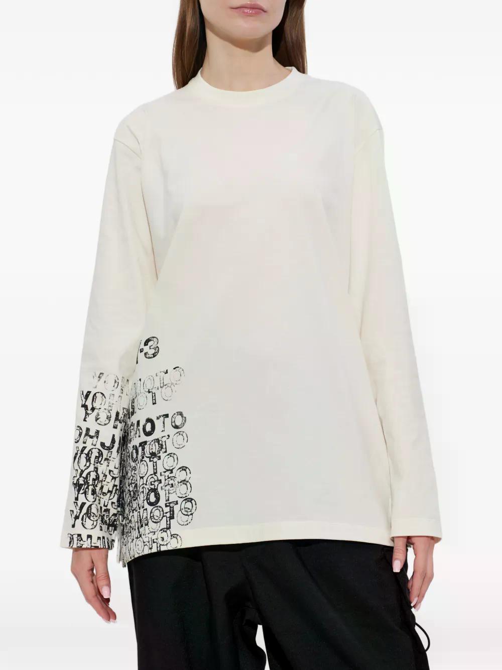 Y3 Print Long-Sleeve T-Shirt