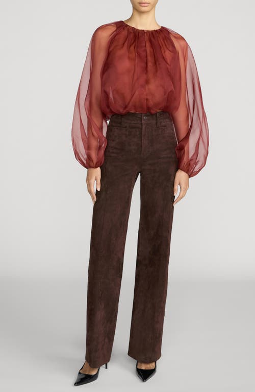 FRAME Sheer Silk Top