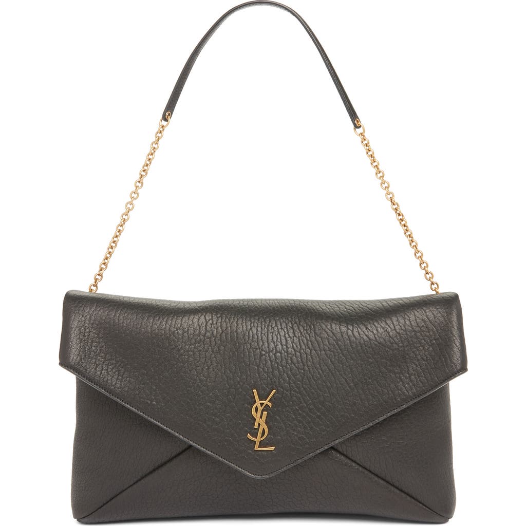Saint Laurent Cassandre Chain Pouch - Noir | Editorialist