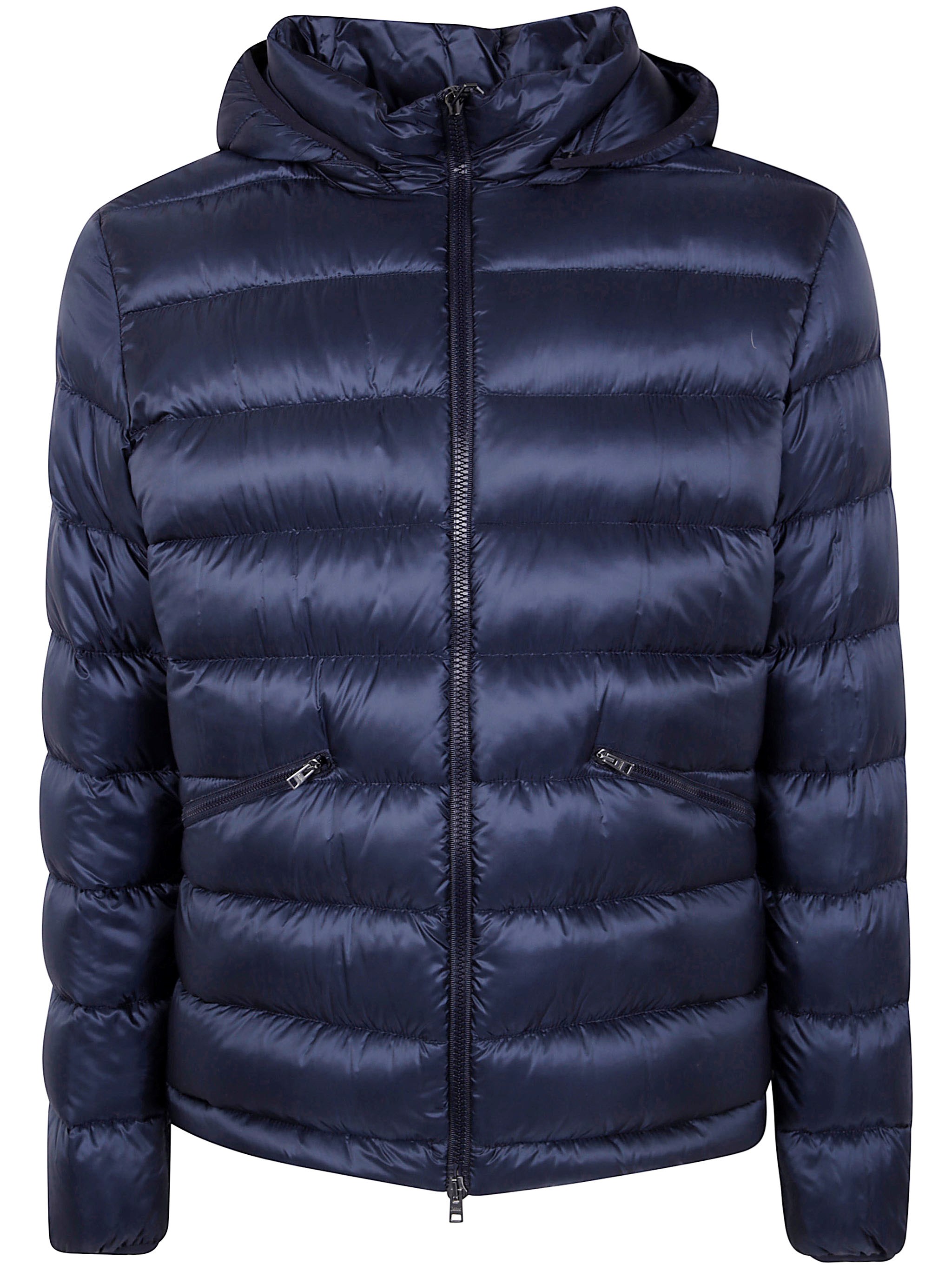 Herno Light Sport Jacket With Removable Hoodie - Blue | Editorialist