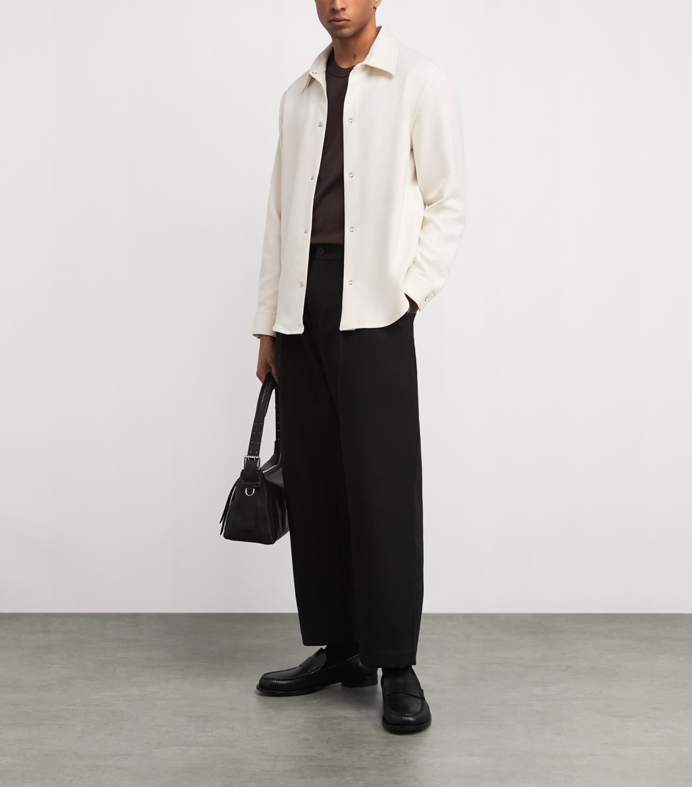 SANDRO fleece long-sleeve shirt