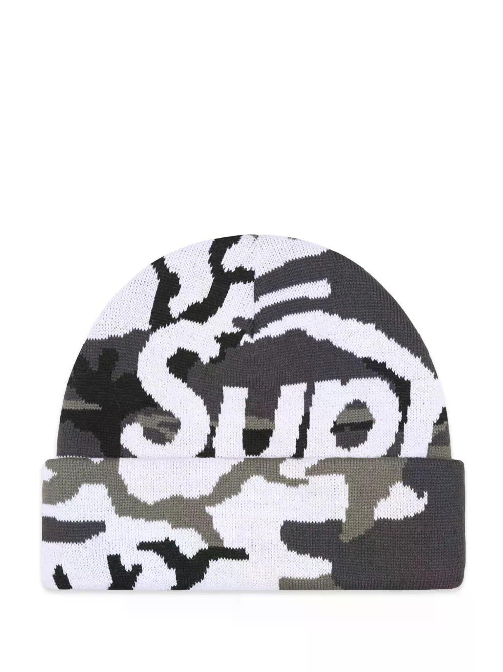 Supreme Camouflage Beanie - Grey | Editorialist