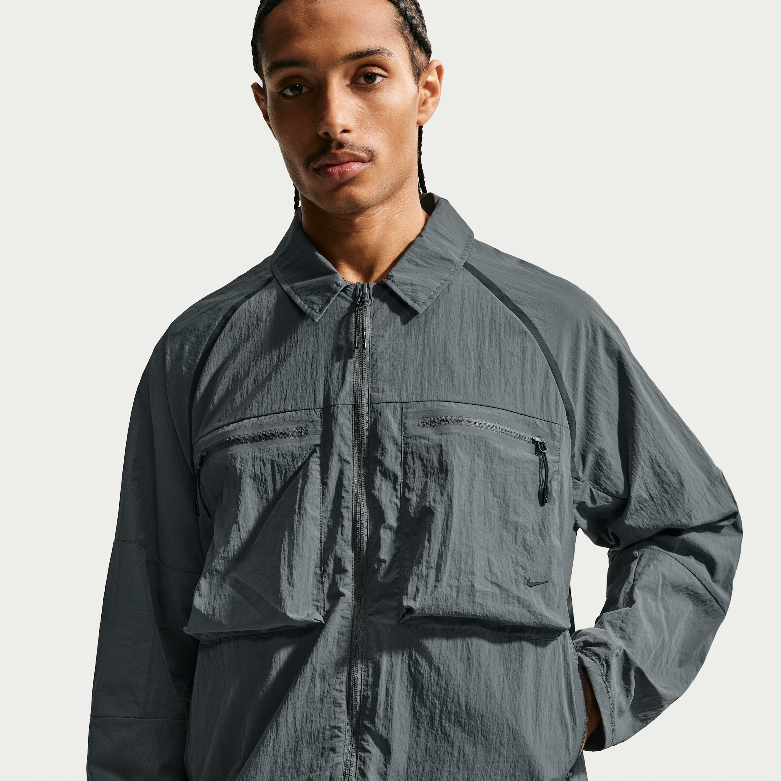 NIKE men's tech long-sleeve utility shirt