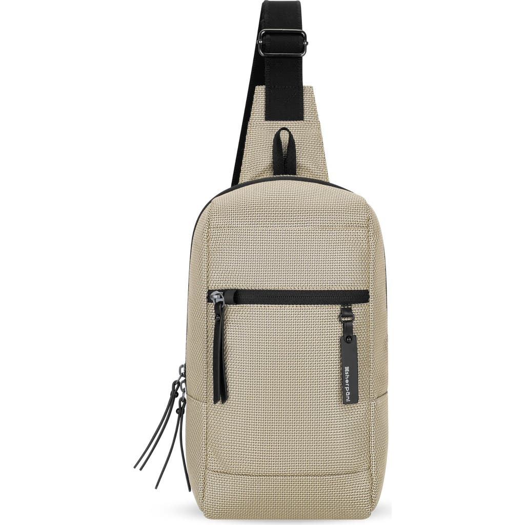 Sherpani Metro Anti Theft Travel Sling Bag Backpack - Straw | Editorialist