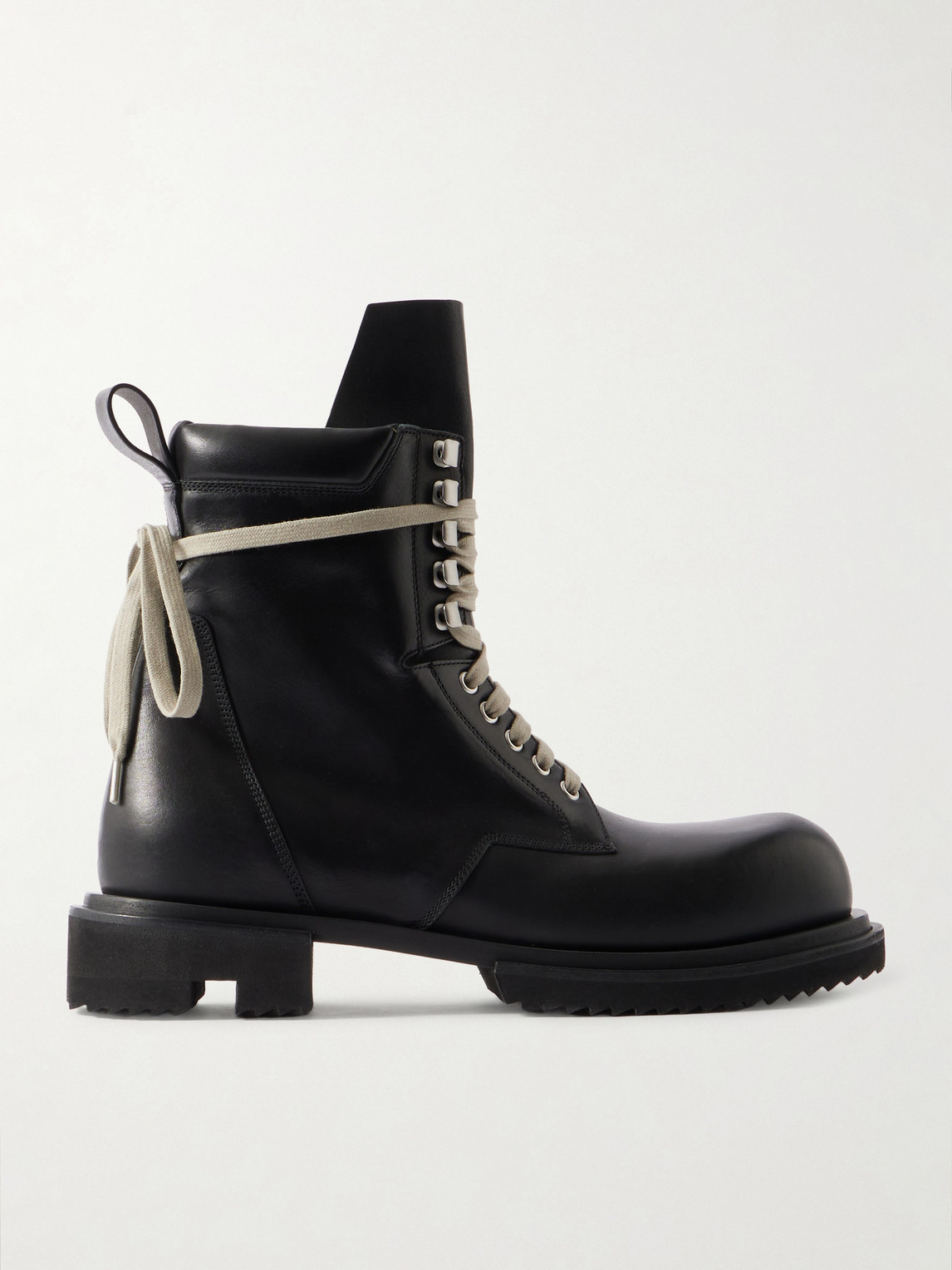 Rick Owens Army Gabe Leather Boots - Black | Editorialist
