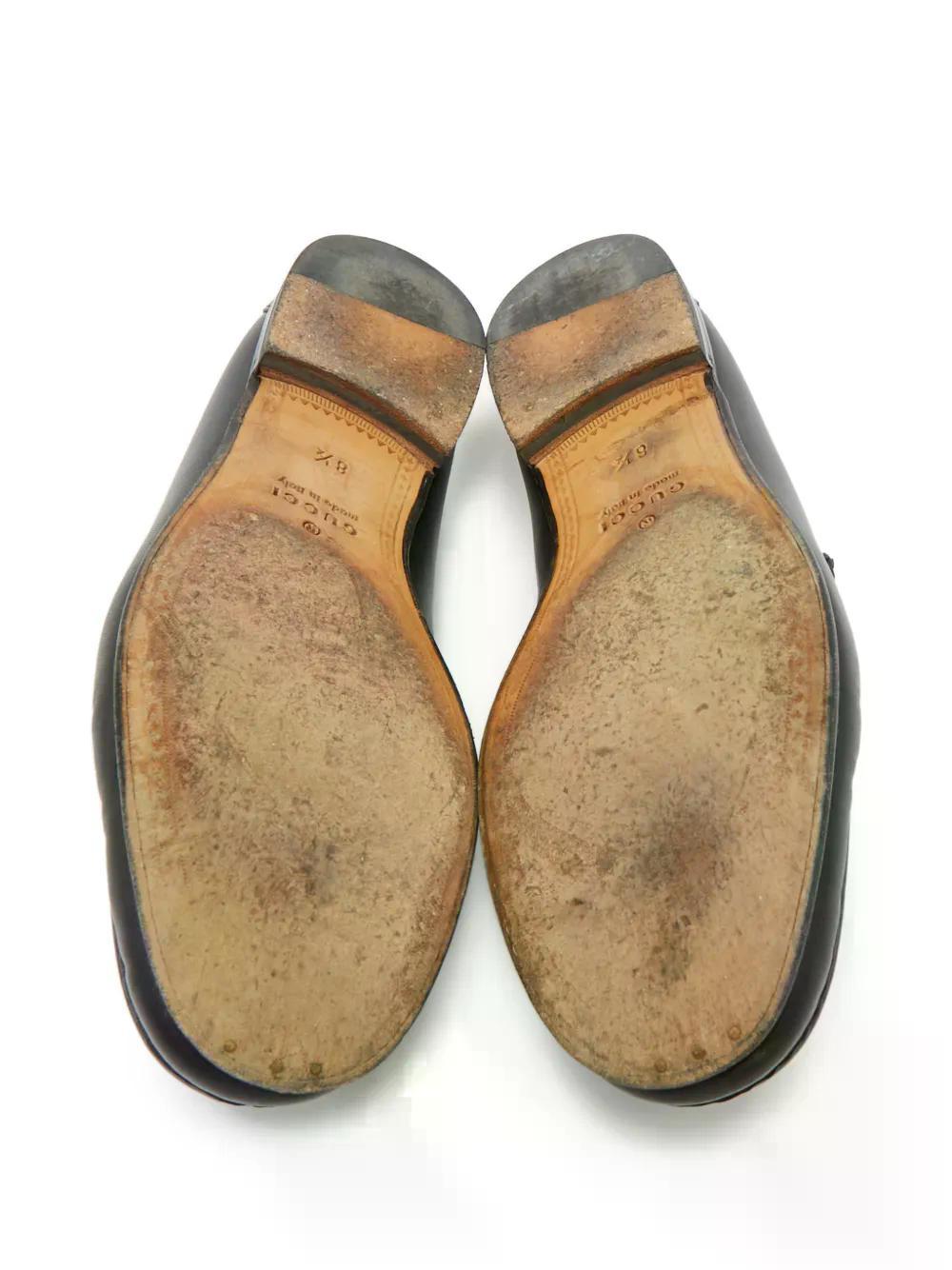 Gucci Palm Springs Horsebit Leather Loafers - Black  display picture 1