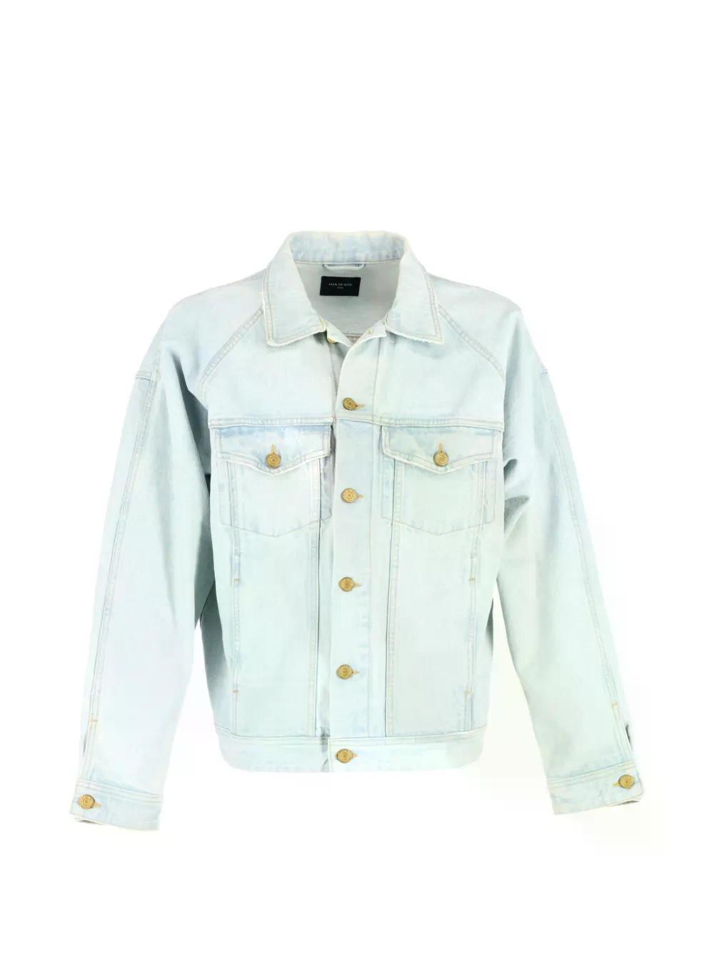 Fear Of God Four-Pocket Denim Jacket - Blue | Editorialist