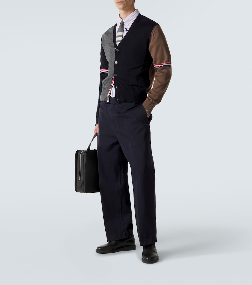 THOM BROWNE striped cotton shirt