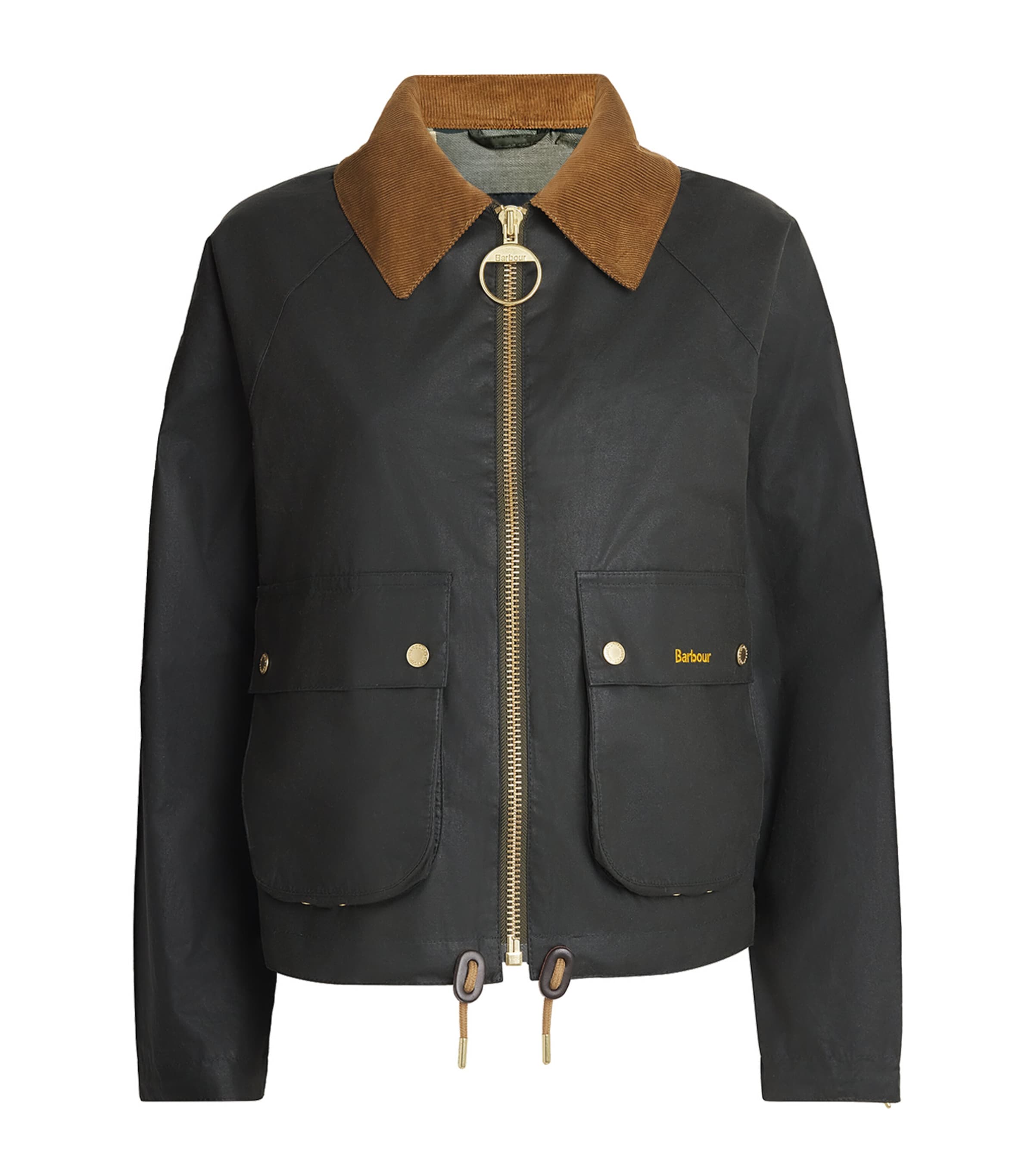 Barbour Waxed Marron Jacket - Green | Editorialist